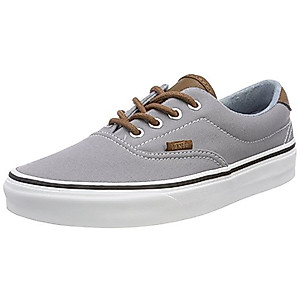 Vans Unisex Low-Top Sneakers, Grey ((C/Yellow) Frost Gray/Acid Denim Q70), 12 US Women