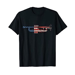Trumpet Silhouette T shirt Love Jazz Player Music Gifts Band