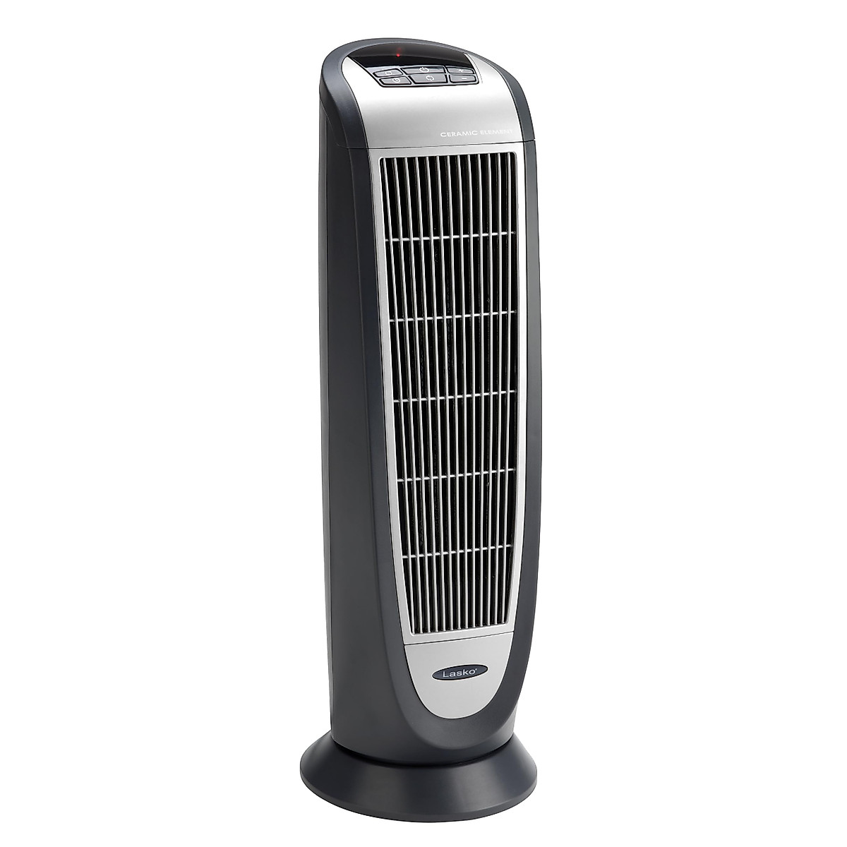 Lasko Portable Electric 1500 Watt Room Oscillating Ceramic Tower Space Heater with Remote, Adjustable Thermostat, Digital Controls, and Timer, Black