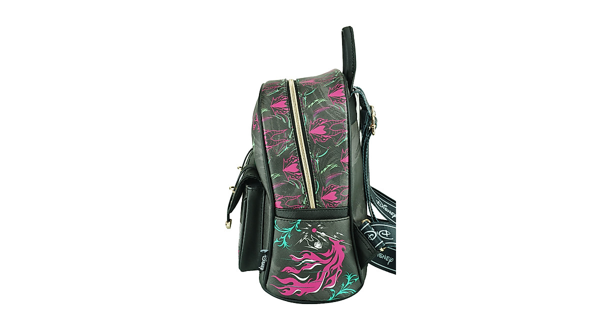 Disney Maleficent Mini Backpack - Stylish Vegan Leather Bag