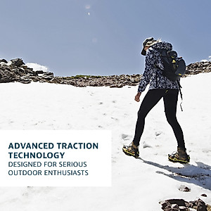 Yukon Charlie's Slip Nots Traction - Spin, Large/X-Large, Ice Shoe Spikes for Hiking Boots