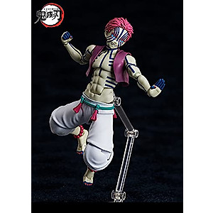 FREEing Demon Slayer: Kimetsu no Yaiba: Akaza Figma Action Figure, Multicolor