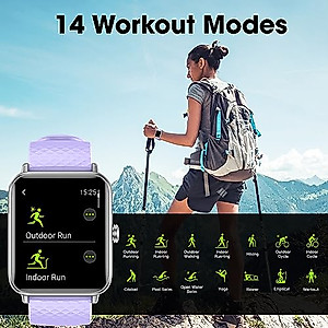 Smart Watch, Fitness Tracker with Heart Rate Monitor, Blood Oxygen, Sleep Tracking, 1.3 Inch Touchscreen Smartwatch for Android iOS Swimming Waterproof Pedometer Step Calories Tracker for Women Men