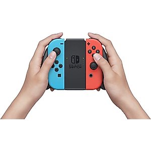 Nintendo Newest Switch with Neon Blue and Neon Red Joy-Con - 6.2" Touchscreen LCD Display, 802.11AC WiFi, Bluetooth 4.1 - AllyFlex 128GB MemoryCard