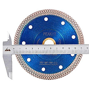 PEAKIT Tile Cutter Blade 4.5 Inch Porcelain Diamond Blade Ceramic Cutting Disc Wheel for Angle Grinder, Reversible Color