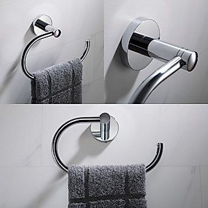 KRAUS Elie Bathroom -Towel Ring, Chrome Finish, KEA-18825CH