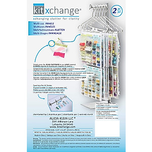 2 Panels by KIT XCHANGE Hanger Binder Storage System Planner Beads Scrapbooking Hook Loop