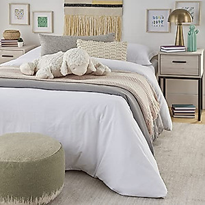 Mina Victory Plush Lines Foldable Lamb Stuffed Animal Ivory 18" x 22" Throw Pillow