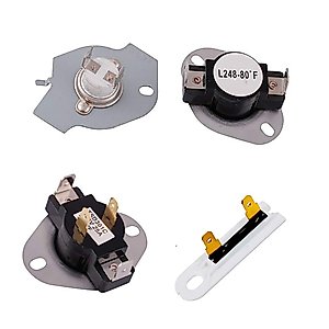 279769 Dryer Thermal Cut-Off Kit, 3387134 Dryer Thermostat and 3392519 Dryer Thermal Fuse for Whirlpool Kenmore Maytag Dryer Replaces 3977394 3390291 PS345113 AP6008325