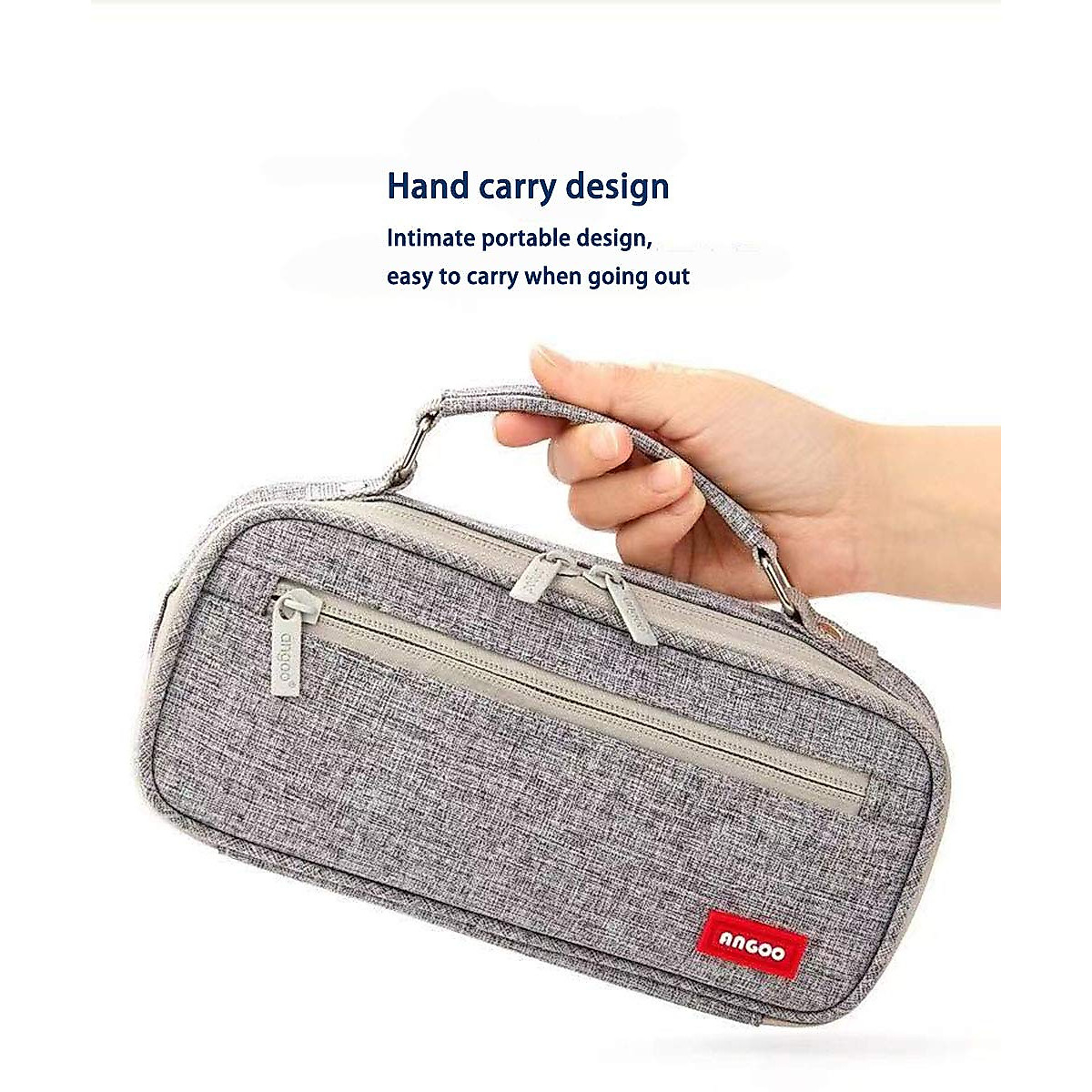 Pen case Pencil case Large capacity Fashionable Pencil case Boys Girls Elementary school students Junior high school students High school students University students For working adults(Pink)