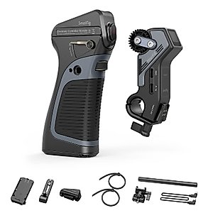 SmallRig MagicFIZ Wireless Follow Focus Handgrip Kit, Lens Focus Control with Receiver Motor, Handgrip, Electronic Controller Module and Accessories for DSLR, Mirrorless Cine-Style Lenses - 3782