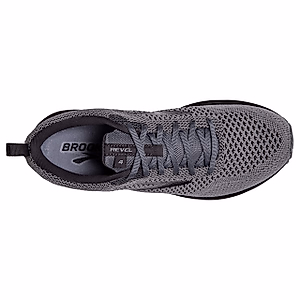 Brooks Men's Revel 4 Running Shoe - Grey/Blackened Pearl/Black - 8.5