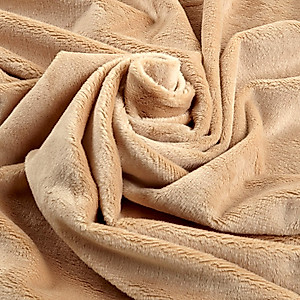 Shannon Minky Solid Cuddle 3 Camel, Fabric by the Yard