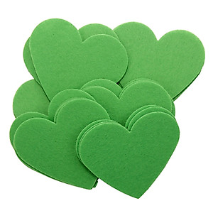 Playfully Ever After 3 Inch Green 22pc Stiff Felt Hearts