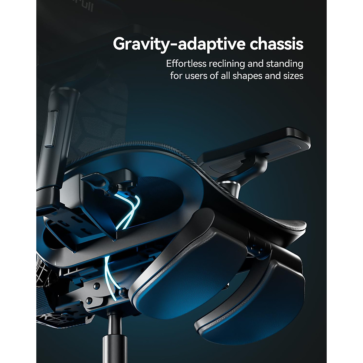 AutoFull G5 Office Chair, Ergonomic Office Chair with 6D Lumbar Support, 360° Adjustable Armrest Mesh Chair, Reclining Computer Chair with Footrest, Sliver