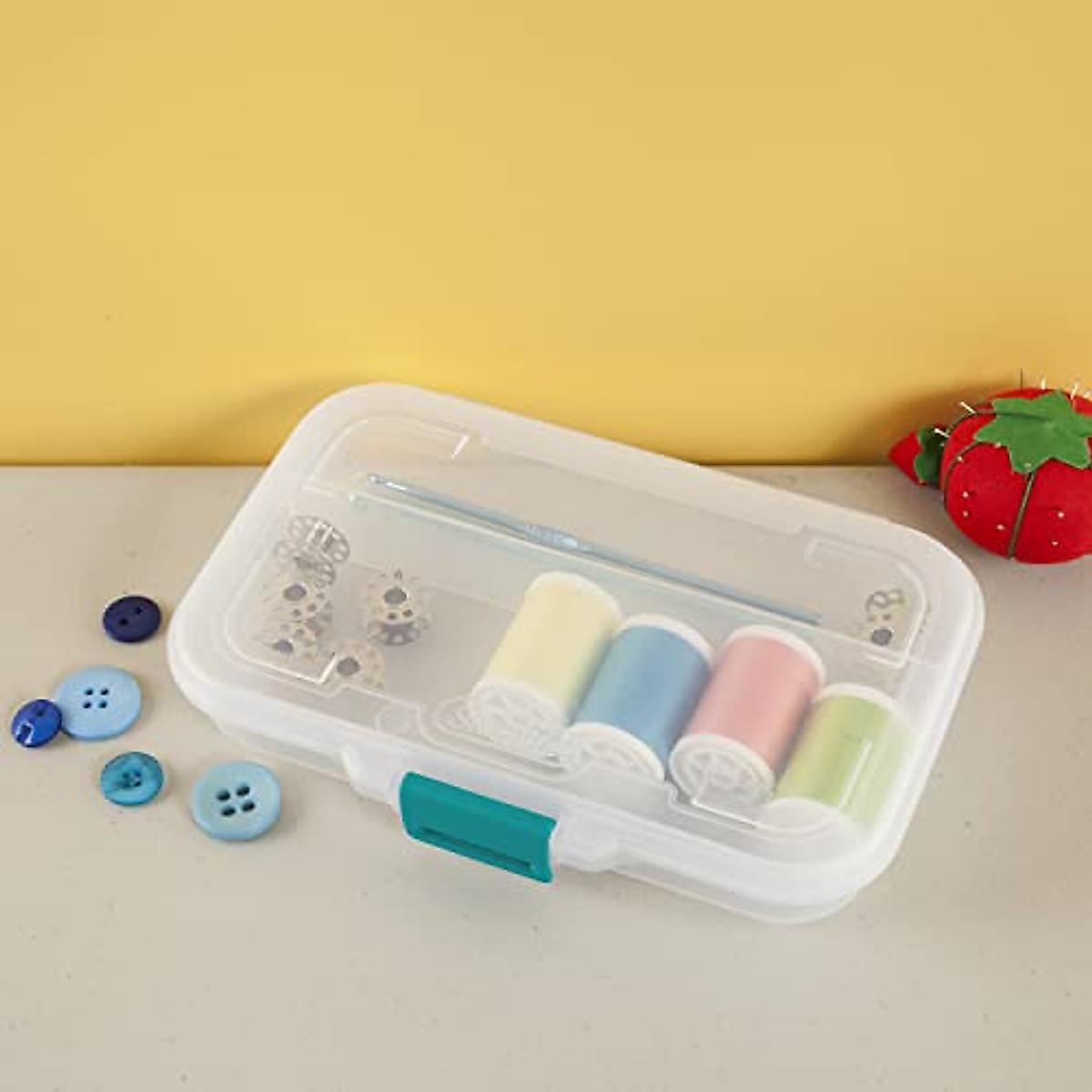 Sterilite Divided Box Small Storage, Clear