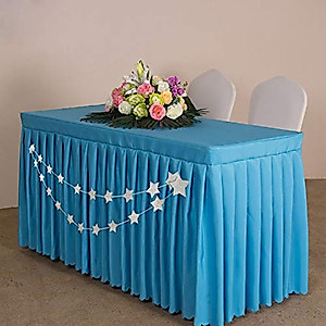 6 Pcs Glitter Silver Star Paper Garland (50 Feet), Christmas Birthday Party Decorations Sparkling Bunting Banner Hanging Decorations for Bridal Shower Baby Shower Bachelorette Party Wedding Holiday