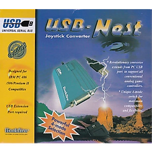 NAKVMN 15 Pin to USB Adapter Female Midi Joystick Old Gameport Joystick on Windows 11 10 8 7 Gameport to USB Nest Retro Joystick Controllers Nest Converter