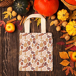 Whaline Terracotta Boho Cotton Fabric Bundles Fall Maple Leaf Plaid Rainbow Printed Fat Quarters Autumn Sewing Fabrics for DIY Handmade Crafting, 18 x 22 Inch