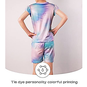 Little Girls Pajamas Short Shirts Unicorn Snug Fit Cotton Toddler Pjs Short Shirts Clothes 18 Years Blue