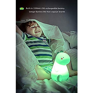 REXY Dinosaur Night Light for Boys & Girls - Dinosaur Room Decor for Boys Night Light Baby Night Light Kids Toddler Boy Toys Dinosaur Toys for Kids 3 5 - Kids Room Decor (Usb rechargable)