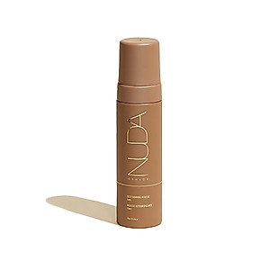 Nuda Self Tanning Mousse | Lightweight Sunless Tanning Lotion | Cruelty Free Body Self Tanner Mousse with Natural Ingredients | Bronzing Lotion at Home (190mL, Dark)
