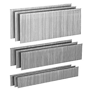 SITLDY 18 Gauge Stainless Steel 304 Brad Nails 900-Pack (3/4", 1-1/4", 2", 300 Pcs of Each Size), Assorted Size Project Pack, for Pneumatic, Electric Brad Nailers