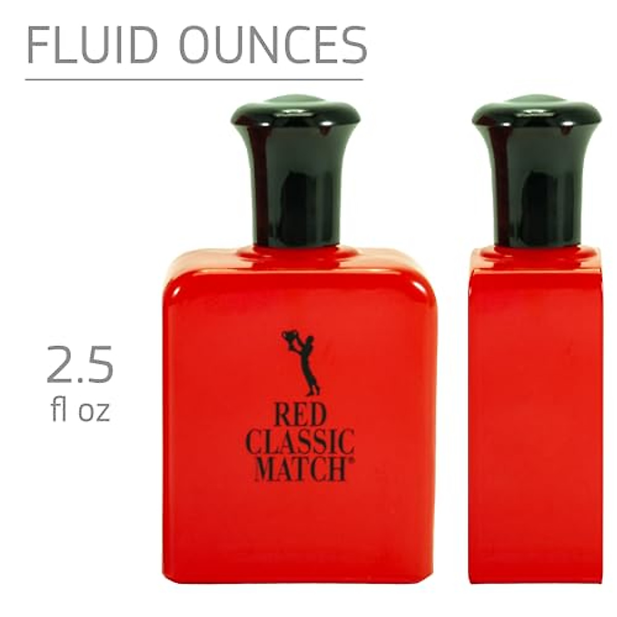 PB ParfumsBelcam Red Classic Match Eau de Toilette Spray, Our version of a Designer 2.54 Fl Oz