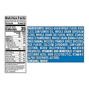 Gerber Snacks for Baby Wonder Foods Superfood Hearts Puffed Multigrain Snack, 2 Flavor Variety Pack, 1.48-Ounce Resealable Pouches (Pack of 4 Pouches)