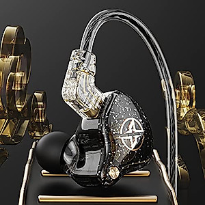 Frobea X2 Pro 3.5mm Detachable Wired Headphones Double Dynamic HiFi Earphone Headset Stereo Earbuds Sport Running White