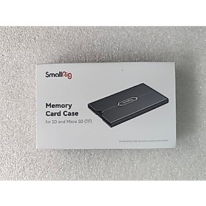 SMALLRIG Memory Card Case Holder Anti-Shock Anti-Fall and Scratch Suitable for SD/Micro SD/SIM Cards for Photography Enthusiasts - 2832B