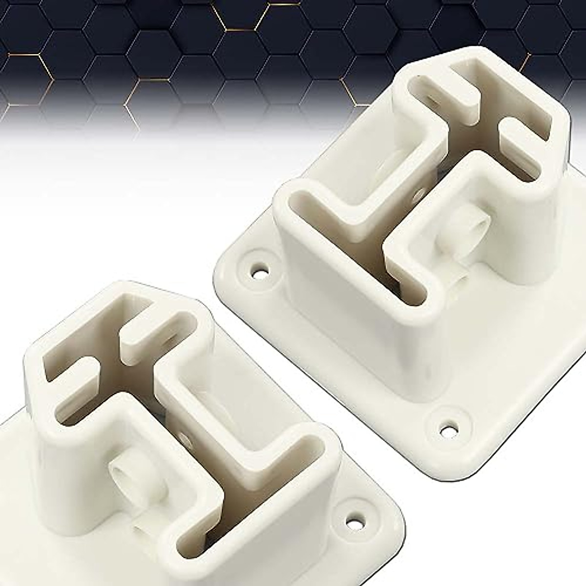 PIT66 2Pcs Heavy Duty Resin in-Pool Above Ground Swimming Pool Ladder Compatible with Ladder Flange 832414