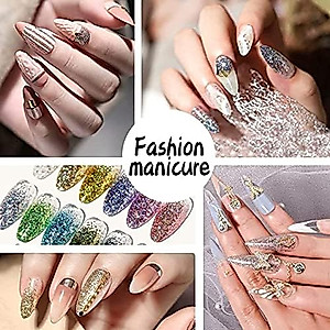 18g/Bottle, 20 Pack Shake Jar Fine Glitter,Assorted Extra Fine Glitter Powder for Nail Art DIY Craft Tumbler Epoxy Resin Jewelry Making Christmas Ornament Decotation