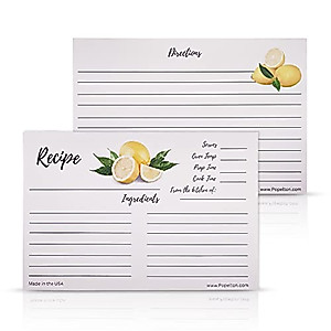 50-Pack Durable Recipe Cards 4x6 |Double Sided Recipe Cards | Chicken Recipe Cards|10pt Matte 4x6 Recipe Cards |Large 4x6 recipe cards double sided for Easy Writing| Recipe Cards for Bridal Shower
