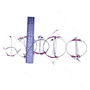 Sosoport Rotary Tool 50 Pcs Wire baits Rotating Stand Outdoor Accessories Outdoor Lines Leader Wires Leading Lines Professional Lines Leader Line 7c Fishing Bait