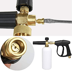 4 Pack 1.1mm Foam Orifice Nozzle, 3000 PSI Universal Accessories for Snow Foam Lance (2 Pack nozzle + 2 Pack foam maker)