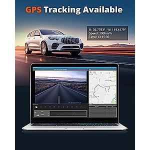 Kingslim D5-4K Dash Cam with WiFi - Front Dash Camera for Cars with GPS and Speed, Sony Night Vision, Support APP and 256GB Max