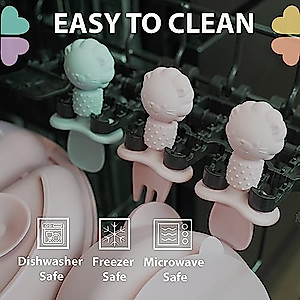 Silicone Baby Feeding Spoon and Fork Set l Baby Led Weaning, Toddler Self-Feeding & Training l First Stage Utensils for Infant and Parent l Anti-Choke Barrier, Soft-Tip l 6 months [6 Pack]