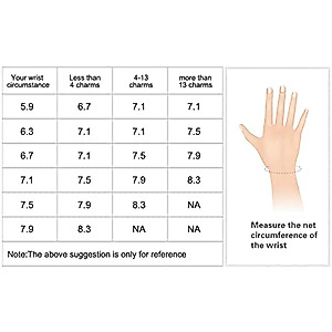 QeenseKc Rose Gold Heart Clasp Snake Chain Bracelet for Women Girls fit European Pandora Style Charm Bead 19cm (BR_Barrel_Heart_Rose_19)