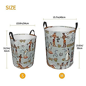 TIXYFAN Ancient Greece murals Mythology Old Laundry Hamper with Handle Laundry Basket Foldable Durable Clothes Hamper Laundry Bag Toy bin for Bathroom Bedroom Dorm Travel