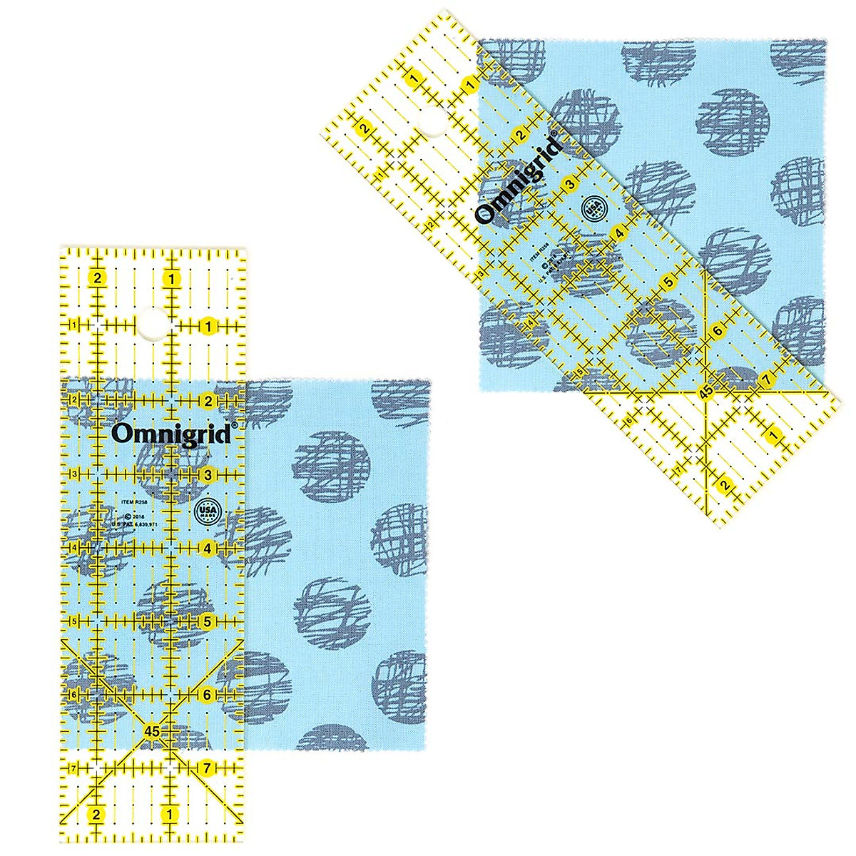 Omnigrid Ruler, 2-1/2 x 8-Inch, Clear