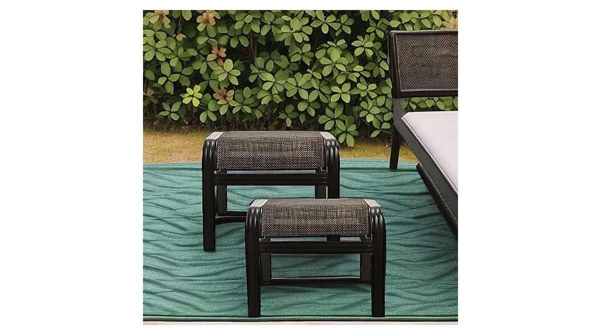 Deugold Outdoor Patio Foot Rest Ottoman - Versatile & Durable