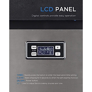 ADT Ice Machine Stainless Steel Under Counter Freestanding Commercial Ice Maker Machine