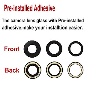 LEAFE for iPhone 12 Pro Max Camera Lens Replacement,2 Pack OEM Original Rear Camera Glass Lens Replacement for iPhone 12 Pro Max 6.7 Inch with Repair Tools