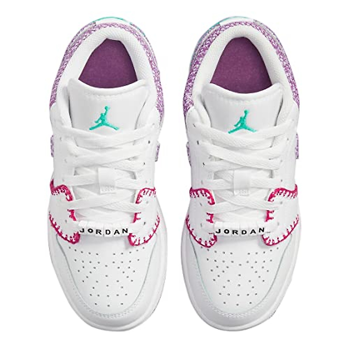 Jordan Youth 1 Low DM9037 100 White Light Bordeuax - Size 4.5Y