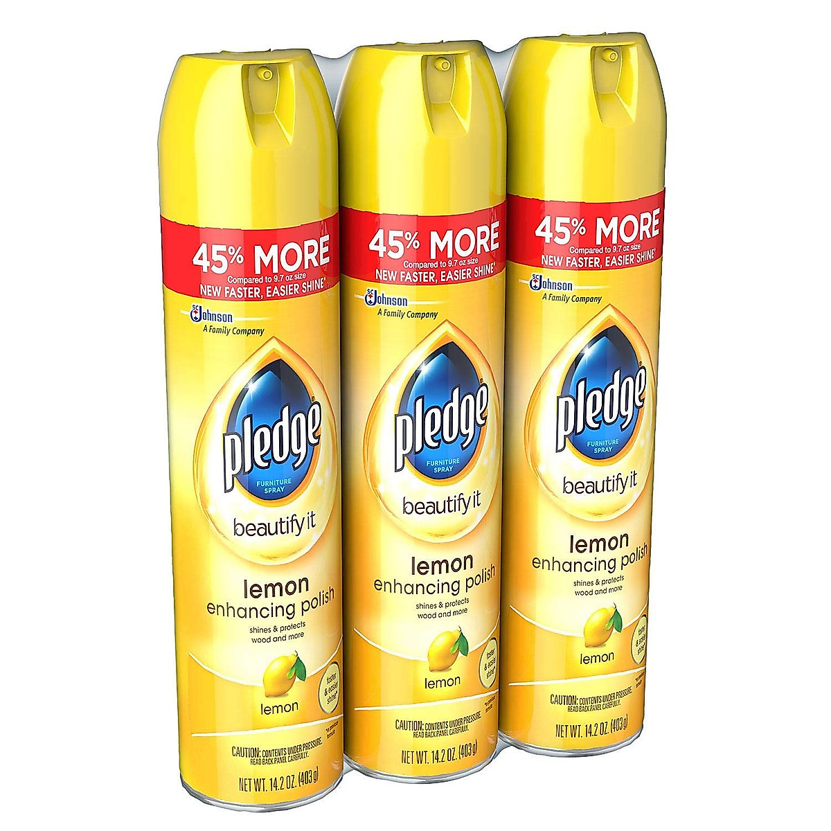 Pledge Furniture Spray, Lemon (14.2oz., 3pk.)