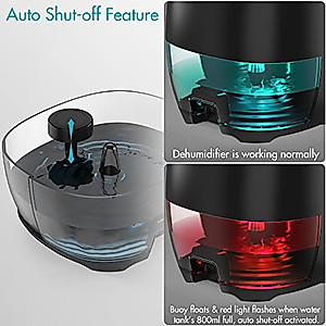 Dehumidifiers, 35OZ Dehumidifier, Small Dehumidifiers for Home, Bedroom, Bathroom, Mini dehumidifier with Auto Shut-off, 7 Colors Night Lights, Ultra Quiet for Closet RV Office