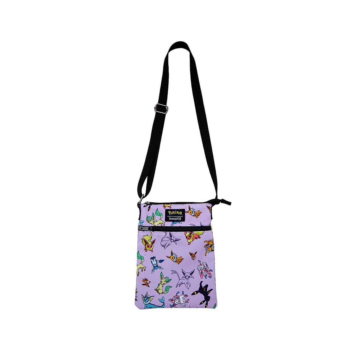 Loungefly Pokemon Eevee Eeveelutions Passport Crossbody Bag LAVENDER NONE