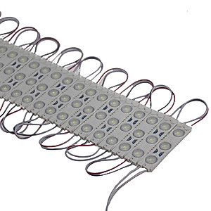 Rextin Super bright 200pcs 2835 3 LED Module White Waterproof Decorative Light for Letter Sign Advertising Signs with Tape Adhesive Backside 3 Years Warranty