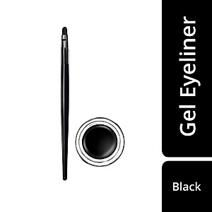 Rimmel London Scandaleyes Gel Eyeliner, Waterproof, Buildable, Long-Wearing, 001, Black, 0.04oz